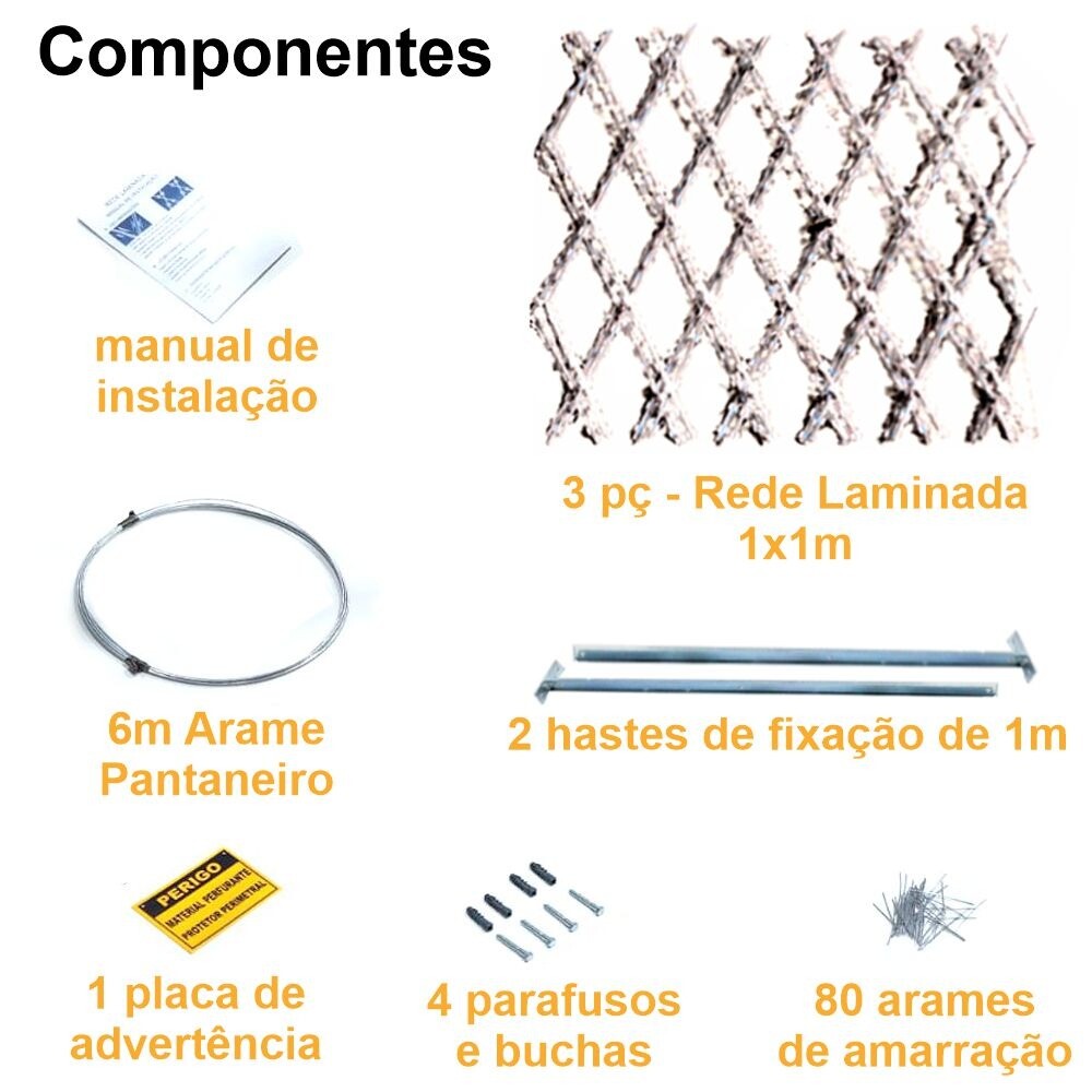 Rede Laminada 1,00x1,00m