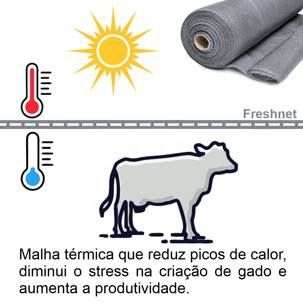 Tela Freshnet 35% Prata SOLPACK - 4x50m